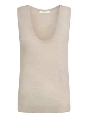 12 STOREEZ Scoop-neck Tank Top - Neutrals