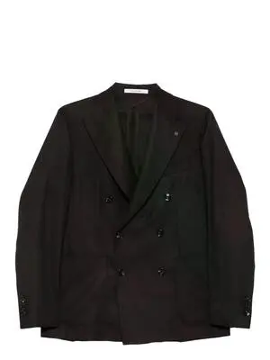 Tagliatore Double-breasted Peak-lapel Blazer - Brown