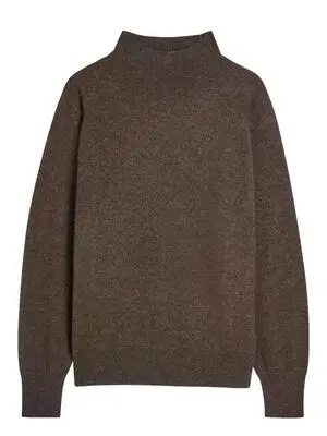 REFORMATION Merritt Turtleneck Sweater - Brown