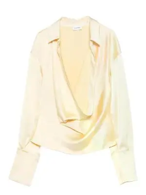 Andamane Draped Blouse - Yellow