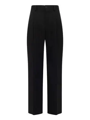 LANEUS Buttoned Trousers - Black