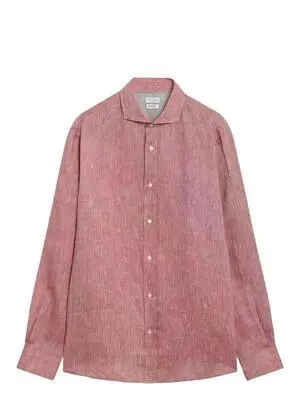 Brunello Cucinelli Linen Shirt - Red