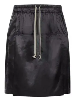 MONCLER + RICK OWENS Kiltshorts Drawstring Skort - Black