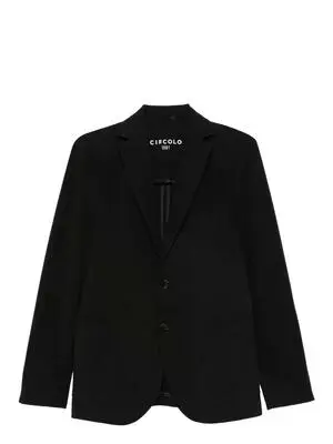 CIRCOLO 1901 Welt-pocket Two-button Blazer - Black