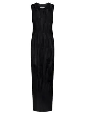 Loulou De Saison Icaria Ribbed Maxi Dress - Black