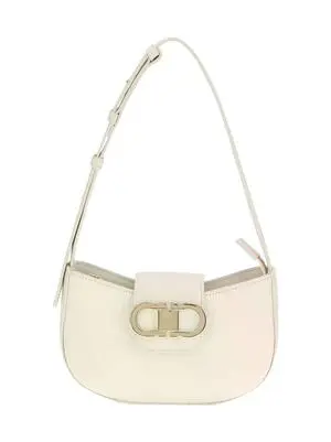 FERRAGAMO Double Gancini Shoulder Bag - Neutrals