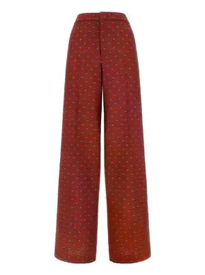 ETRO Pleated Trousers With Button Detail