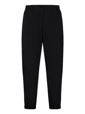 Herno Straight-leg Trousers With Elasticated Cuffs - Black