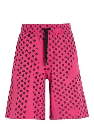 Dolce & Gabbana Cotton French Terry Shorts - Magenta