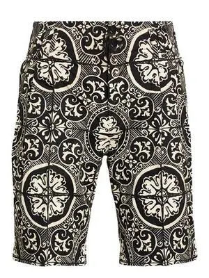 Dolce & Gabbana Cotton-elastane Bermuda Shorts - Black