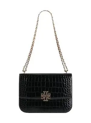 Tory Burch Leather Shoulder Bag - Black
