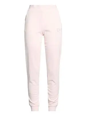 EA7 Track Pants With Brand Logo And Crystals Pink