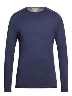 120% Lino Cashmere Crewneck Sweater Navy