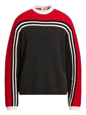 MSGM Sweater In Wool And Polyamide - Grey
