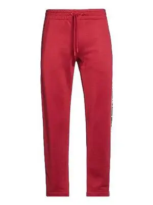 BIKKEMBERGS Pants Burgundy Size Polyester, Cotton - Red