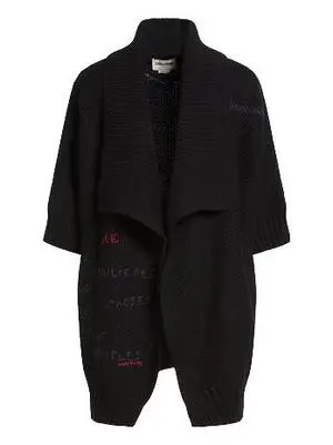 Zadig&Voltaire Cardigan In Cashmere And Recycled Cashmere - Black