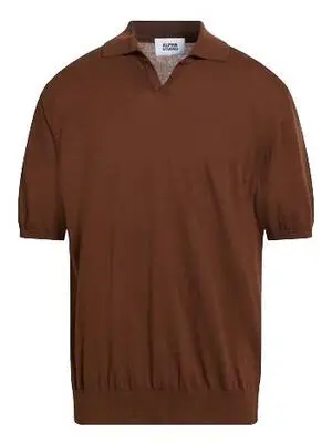 Alpha Studio Cotton Knit Top Brown