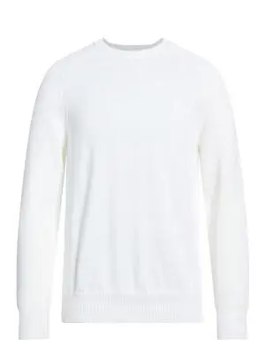 Alpha Studio Cotton Knit Sweater - White