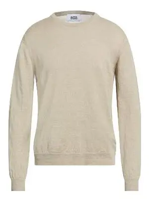 Alpha Studio Hemp Crewneck Sweater - Beige