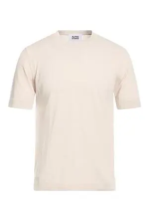 Alpha Studio Light Cotton Polyester Sweater - Light Grey