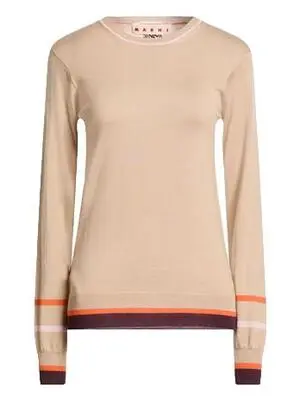 Marni Virgin Wool And Silk Sweater - Sand