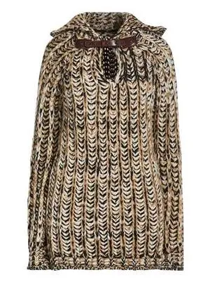 TOD'S Turtleneck In Alpaca Wool Blend - Sand