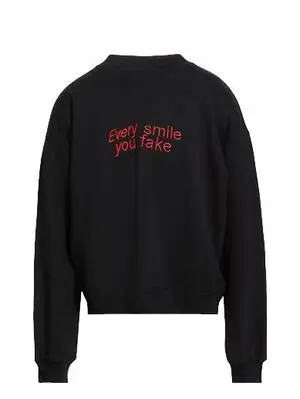 MSGM Tiago Alexandre X Cotton Sweatshirt - Black