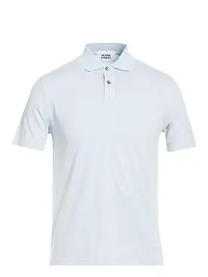 Alpha Studio Polo Shirt Sky Size Cotton - Blue