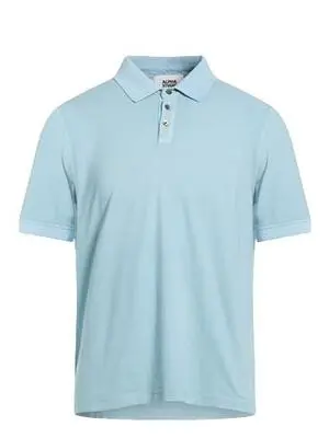 Alpha Studio Polo Shirt Sky Size Cotton, Elastane - Blue