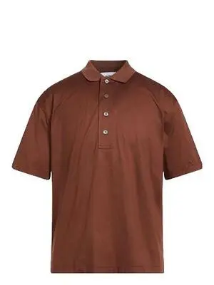 Alpha Studio Polo Shirt Midnight Size Cotton - Brown