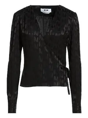 MSGM Acetate Viscose Top - Black