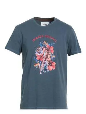 DEKKER T-shirt Slate Size Cotton - Blue
