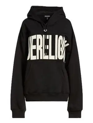 True Religion Fleece Hooded Sweatshirt - Black