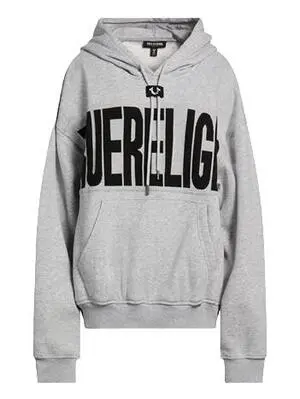 True Religion Fleece Hooded Sweatshirt - Grey
