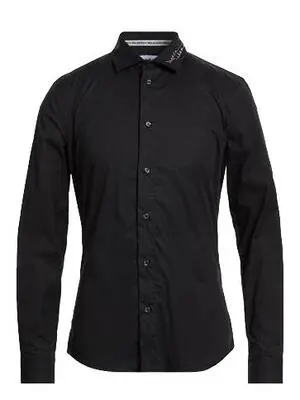 BIKKEMBERGS Shirt Size Cotton, Elastane - Black