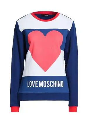 Moschino Cotton-blend Fleece Sweatshirt - Blue