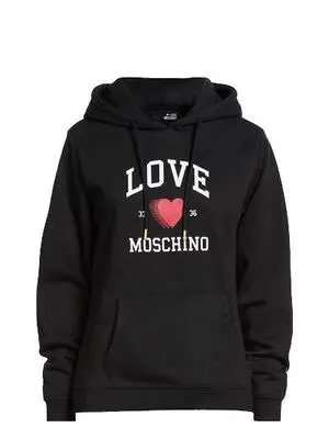 Moschino Cotton-blend Fleece Sweatshirt - Black