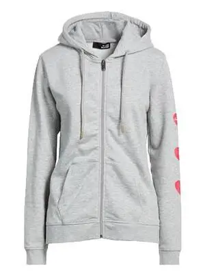 Moschino Cotton-blend Fleece Sweatshirt - Grey