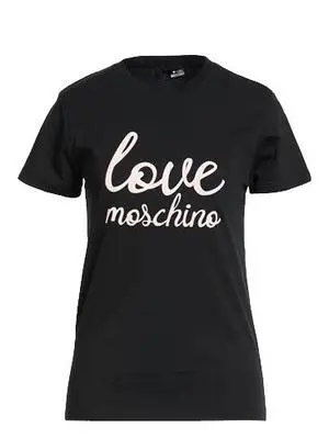 Moschino Logo-print Cotton T-shirt - Black