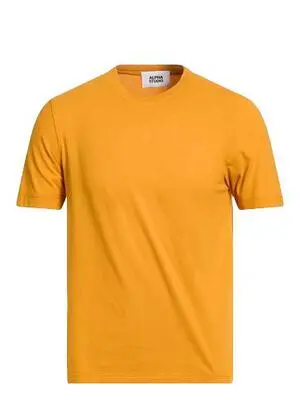 Alpha Studio T-shirt Taupe Size Cotton, Elastane - Yellow