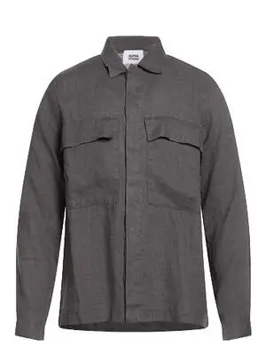 Alpha Studio Shirt Size Linen - Grey