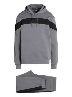 EA7 Tracksuit In Cotton And Polyester - Grey