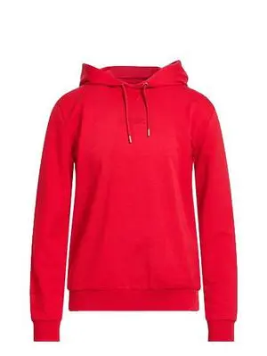 BIKKEMBERGS Cotton Blend Hooded Sweatshirt - Red