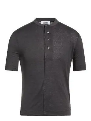 Alpha Studio T-shirt Size Linen, Elastane - Lead