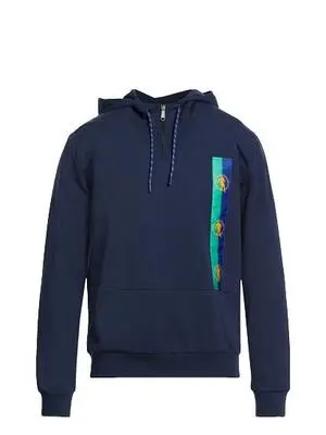 BIKKEMBERGS Cotton-blend French Terry Hoodie - Navy