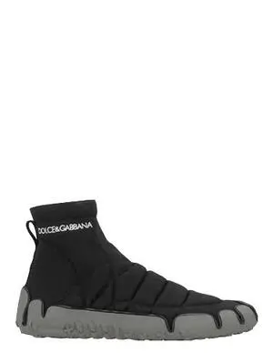 Dolce & Gabbana Polyester Blend Sock Sneakers - Black