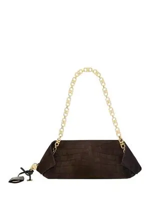 FERRAGAMO Folded Shoulder Bag - Brown