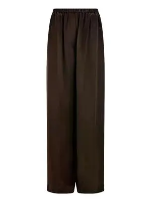 FERRAGAMO Satin Trouser - Brown