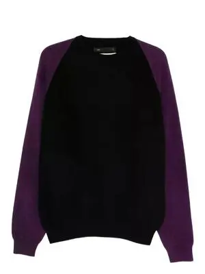 Frenckenberger Colour-block Sweater - Black