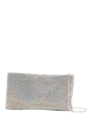 Benedetta Bruzziches Crystal-embellished Clutch - Silver
